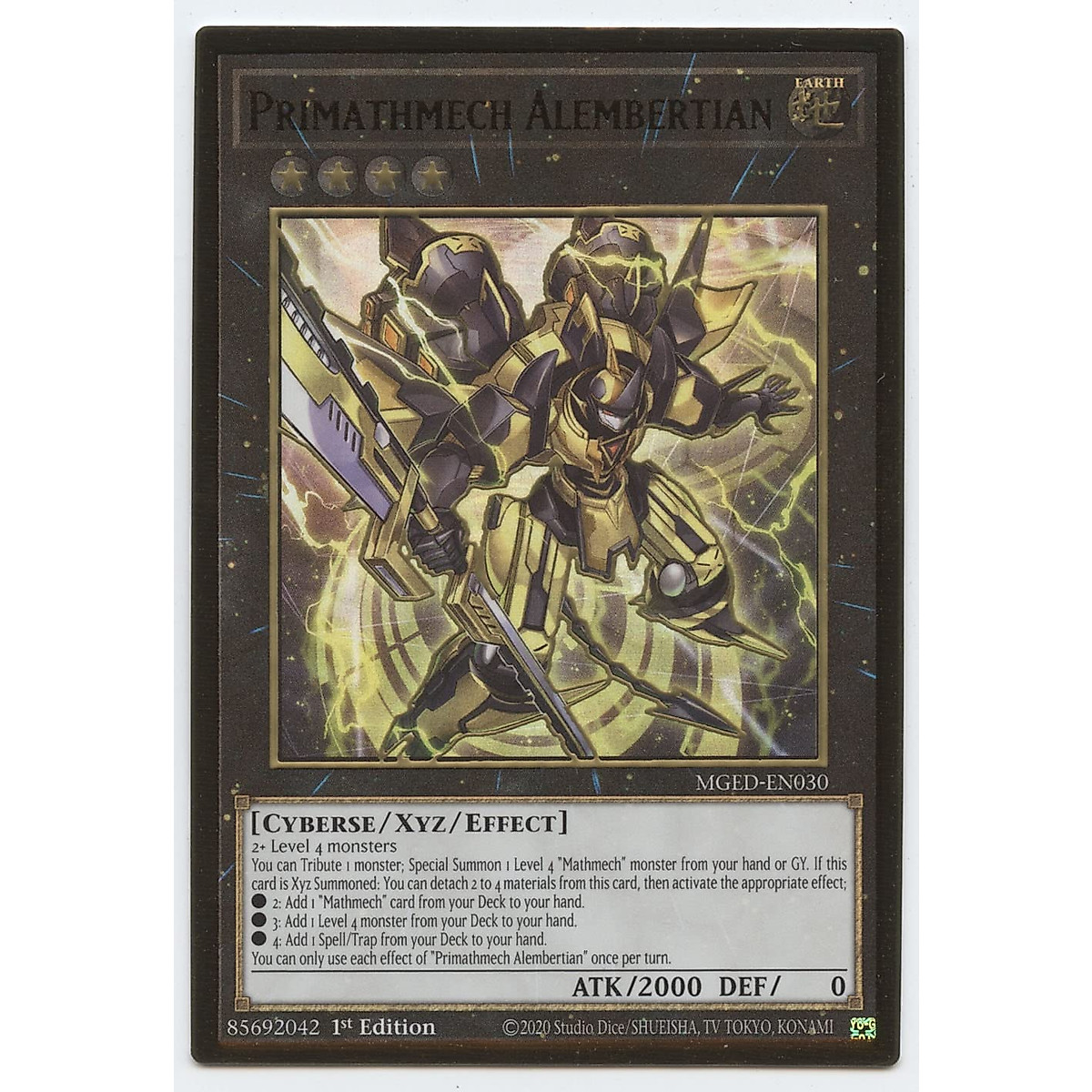 Primathmech Alembertian - MGED-EN030 - Premium Gold Rare - 1st Edition
