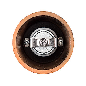 Peugeot Bali FONTE Cast Iron Pepper Mill, 8cm/3 In Orange, Black, 3.15in.