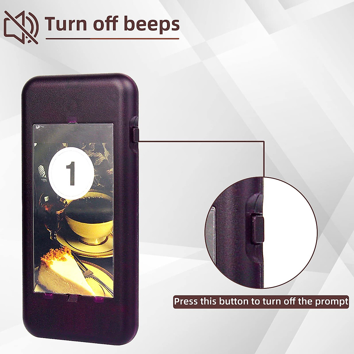 Retekess T111 Pager System, Buzzers for Restaurants, 500M Long Range, 3 Prompt Modes, 20 Restaurant Buzzers for Coffee Shop, Food Truck, Church, Clinic