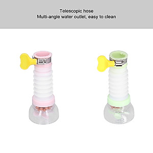 MOUMOUTEN Kitchen Sink Faucet Tap, Foldable Faucet Filter Retractable Kitchen Water Tap Filter, Water Clean Mini Purifier Filter for Home Kitchen Bathroo(Green)