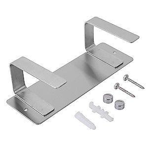 Jerliflyer Stainless Steel Pot Lid Holder, Wall Mounted Pot Cover Rack Storage Rack Chopping Board Punch Free Multi Functional Kitchen Rack
