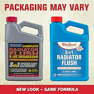 BlueDevil Products 00203 Radiator Flush & Oil Degreaser - 1 Quart