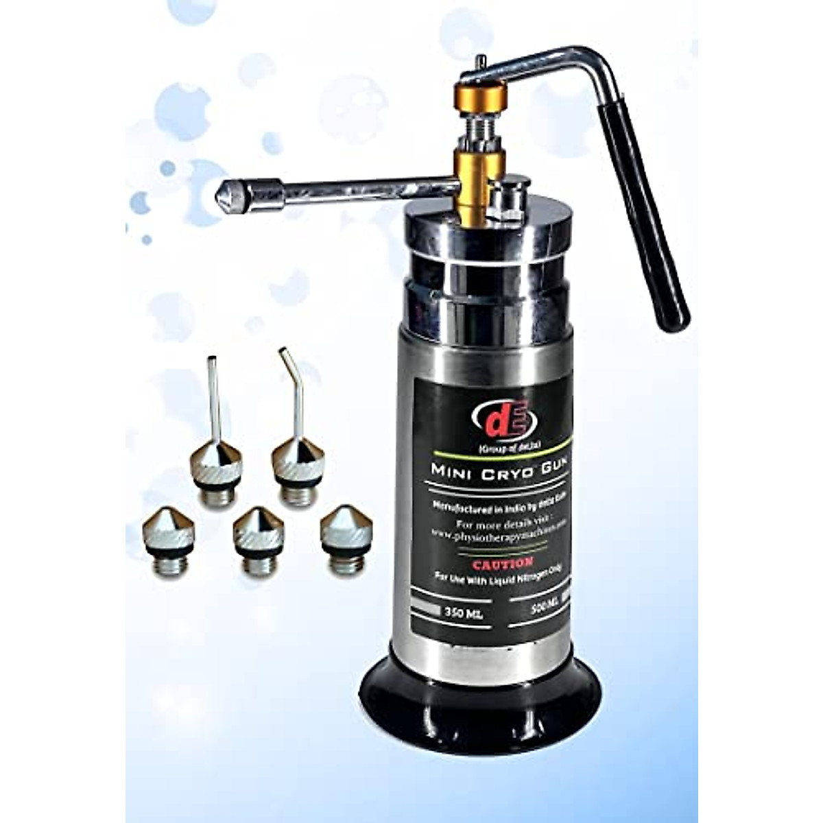 Mini Cryo Gun Liquid Nitrogen Spray Can for Dermatology, New Cryo 350 ML Capacity by Group Of Delta