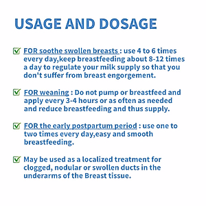 Jadelute Cabbage Cream for Breast Engorgement,Clogged Ducts,Weaning and Mastitis | essentials for Lactation period