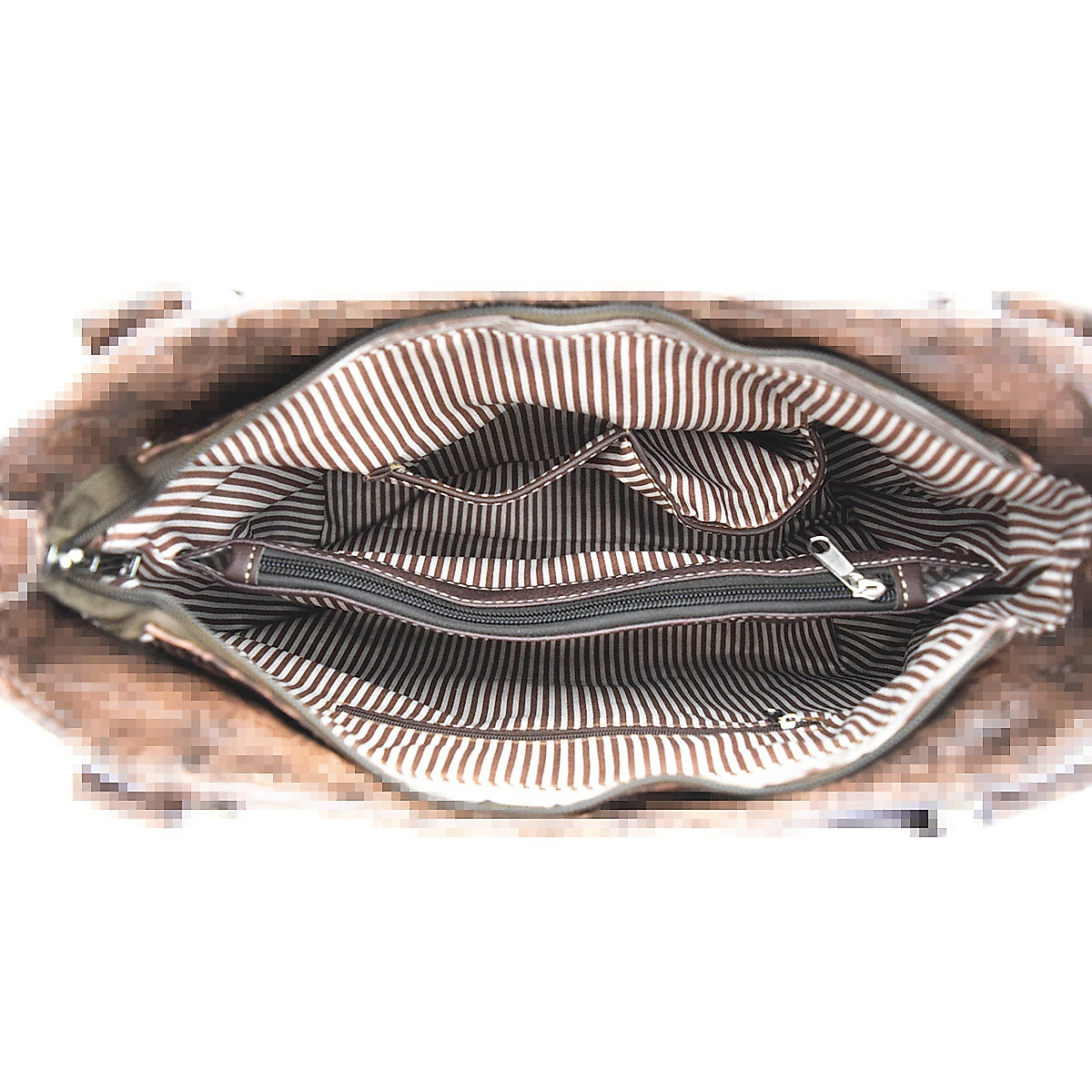 Western Style Tooled Leather Buckle Concealed Carry Purse Country Handbag Women Shoulder Bag Wallet Set (Beige Set)