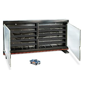 Hot Wheels Premium Collector Vehicle Case for Collectors of All Ages Stores up to 50 cards and includes 1 exclusive vehicle Great Gift Idea