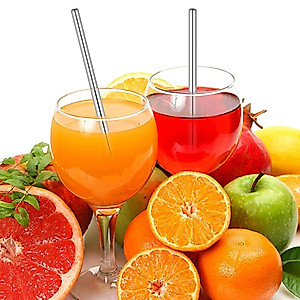 Reusable Metal Straws Collapsible Stainless Steel Straws with Cleaning Brush and Storage Case Portable Collapsible Straws with a Case for Travel Home Metal Straws Drinking