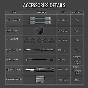 JAKEMY 164 in 1 Precision Screwdriver Set, Laptop Screwdriver Kit, Professional Computer Screwdriver Repair Kit with T5 Torx Screwdriver for MacBook, iPhone, Watch, Camera, Eyeglass, Xbox, DIY
