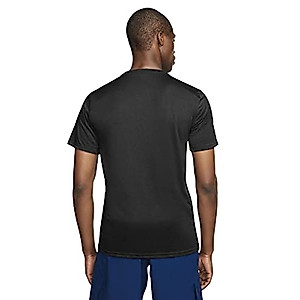 Nike Men's Legend 2.0 Short Sleeve Tee, Black/Black/Matte Silver, Large