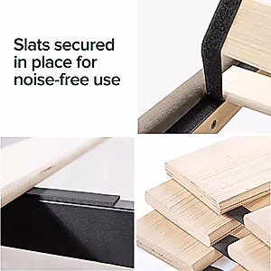 ZINUS Taylor Velvet Upholstered Platform Bed Frame with Split Headboard, Velvet Bed Frame, No Box Spring Needed, Easy Assembly, Latte, Full