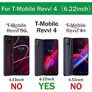 NZND Case for T-Mobile REVVL 4 with Built-in Screen Protector, Full-Body Protective Shockproof Rugged Bumper Cover, Impact Resist Phone Case -Marble Design Sapphire