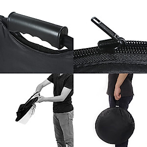 FOTOCREAT Portable 5-in-1 Oval 60”X80”/150X200cm Reflector Translucent Professional Collapsible Multi-Disc Light Reflector with Handles Silver, Black, Gold, White Surface for Photography Photo Studio