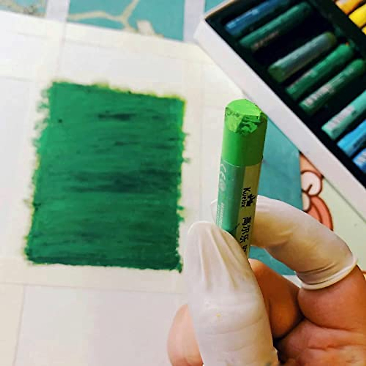 400 Count Latex Finger Cots Small Fingertip Gloves Disposable Finger Rubber Tips Protector Anti-Static