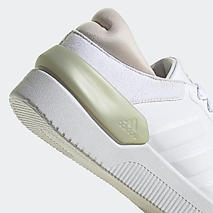 adidas Women's Court Funk Shoes, Cloud White-linen Green, 8