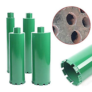 BJTDLLX 4PCS Drill Bit Set, M22 Drill Bit Combo Wet Diamond Core Drill Bit Hole Saw 2'' /3'' /4''/ 5'' Fit Concrete/Granite/Marble (Green Series)