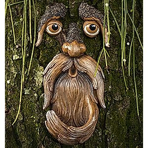 Tree Faces Decor Outdoor – Tree Hugger Yard Art Garden Decoration – Unique Bird Feeders for Outdoors and Indoors – Old Man Tree Art