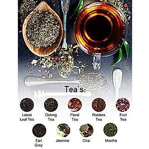 SAKI Large Porcelain Teapot, 48 Ounce Tea Pot with Infuser, Loose Leaf and Blooming Tea Pot - Black