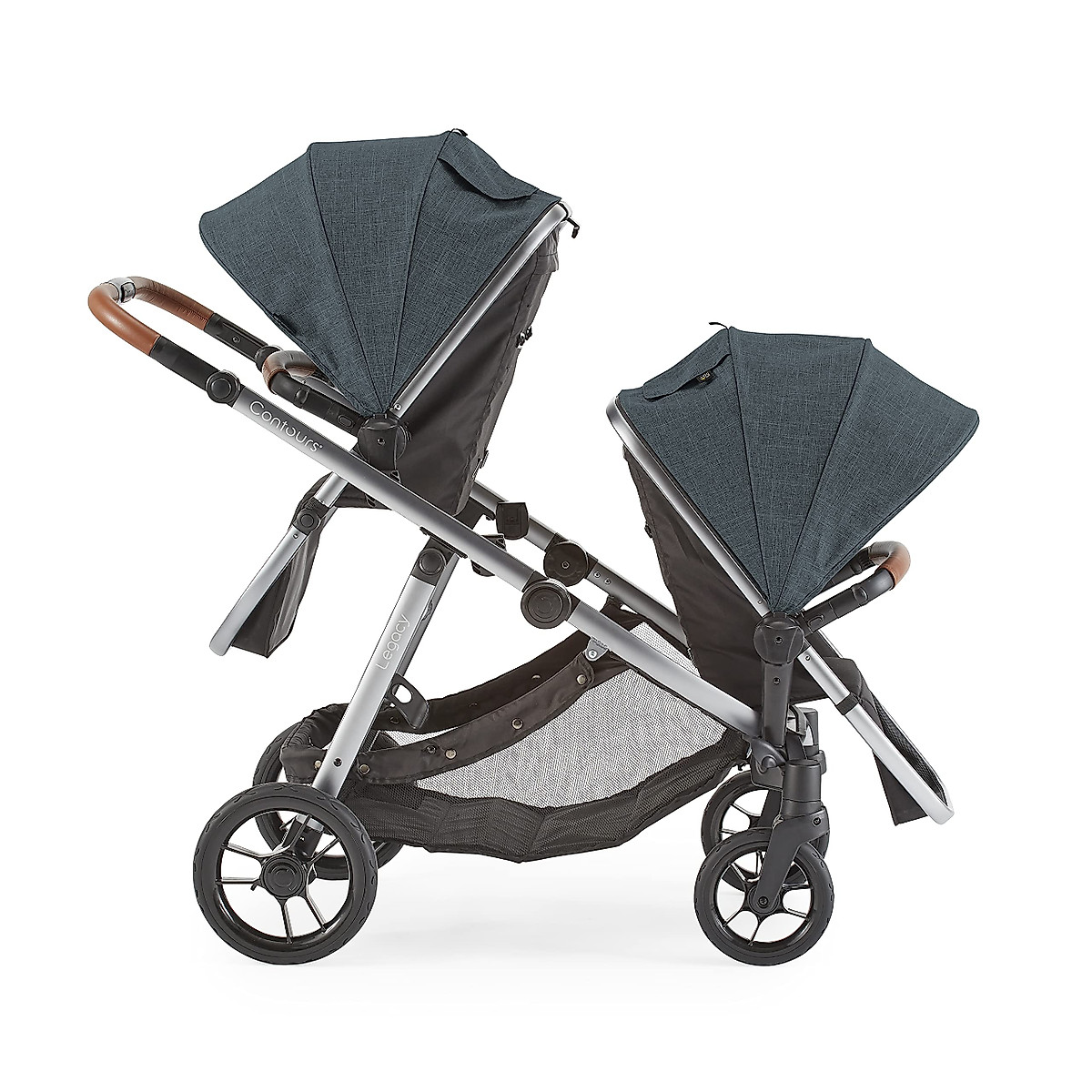 Contours Second Seat Accessory for Contours Legacy Stroller Only, Convert Your Legacy Stroller from Single to Double Mode, No Accessories Needed, (Front Position Only) - Washed Teal