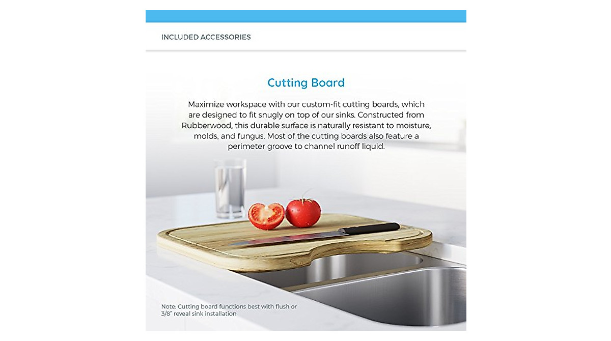 MR Direct 1716-16-ENS Stainless Steel Undermount Single Bowl Kitchen ...