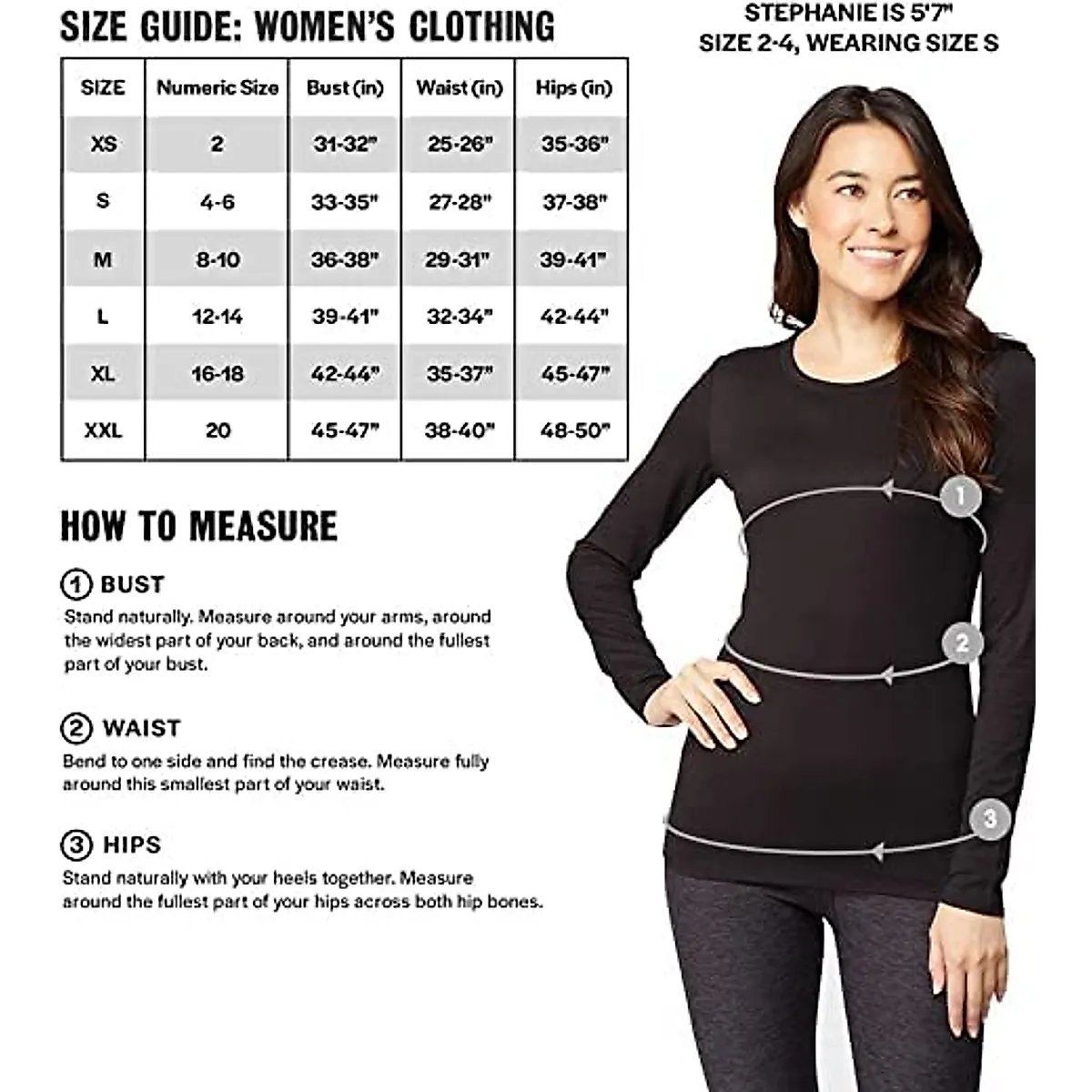 32 Degrees Women's Lightweight Baselayer Crew Top | Long Sleeve | Form Fitting | 4-Way Stretch | Thermal, Charcoal Heather, Medium