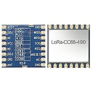 Lubeby Smart LoRa Module 16 * 16mm, Low Cost SPI Port LLCC68 Based LoRa Module 868MHZ LoRa-CC68 & LoRa-CC68-TCXO Compatible with RFM95W (LoRa-CC68-868 x 5 pcs)