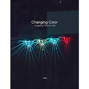 TIJNN Solar Deck Lights, Outdoor Lighting Backyard Decor Outside Step Lights Garden Post Fence - 6 Pack