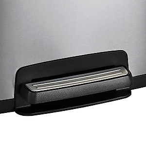 Tramontina 13 Gal Step Trash Can, Stainless Steel