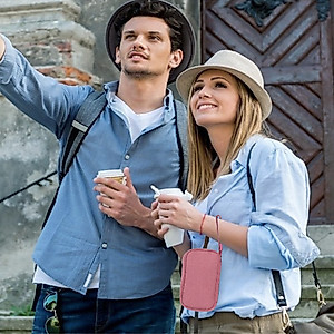 Tildaks Travel Electronic Organizer Pouch Bag, 3 Compartments Portable Electronic Phone Accessories Storage Multifunctional Case for Cable, Cord, Charger, Hard Drive, Earphone(Pink)