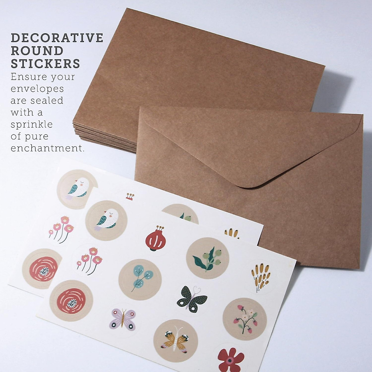 CARDAMONOLY Floral Birthday Cards for Women - 24 Vibrant Designs for Happy Birthday Card - 6 Designs with Round Stickers and Matching Kraft Envelopes - Birthday Cards Bulk Sized 6 x 4