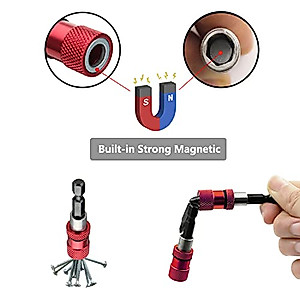 SeonFook 2Pcs Magnetic Bit Holder with PH2 Screwdriver Bits, 1/4 Inch Hex Shank Driver Bits Adjustable Depth Screw Holder Drywall Screw Bits (60mm)