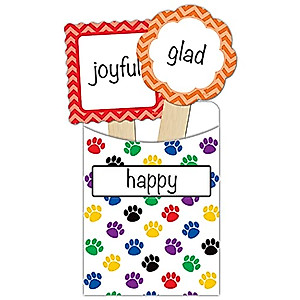 Teacher Created Resources Paw Prints Library Pockets (5550)