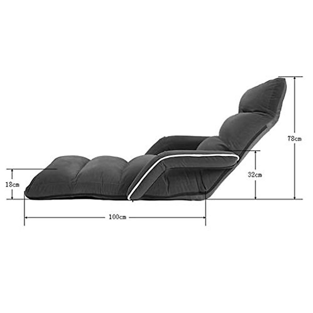 WXBDD Lazy Sofa, Tatami Thick Bed Backrest Creative Sofa Single Floor Sofa, Purple, Simple