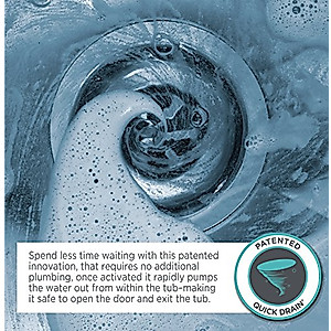 American Standard 3260.219.CLW Acrylic Whirlpool and Air Spa 32"x60" Left Side Door Walk-In Bathtub in White