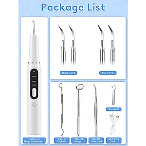 Vodi Mosa Dog Tooth Brushing Kit - Dog Tartar Remover for Teeth Dog Plaque Remover Teeth Cleaning Kit Pet Electric Toothbrush Teeth Cleaner for Dog, Cat