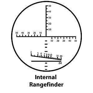 BARSKA 7x50 WP Battalion Floating Binoculars with Internal Rangefinder , Black