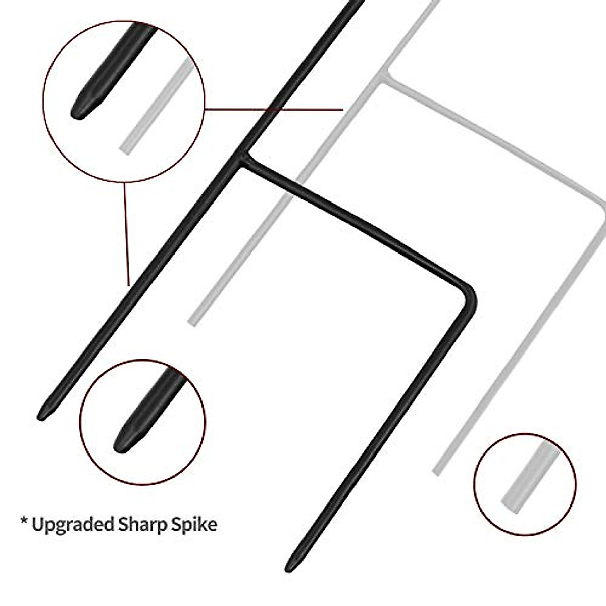 ANLEY Garden Flag Stand - Upgraded Version Reinforced Wrought Iron Garden Flag Pole Holder - Weather Resistant & Easy Assemble & Black Matte Coating - FREE Flag Stopper & Alligator Clip - H37" x W14"