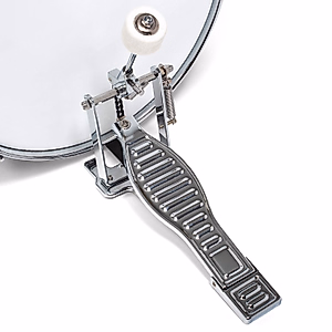 Ashthorpe 3-Piece Complete Drum Set - Beginner Kit with 14" Bass, Adjustable Throne, Cymbal, Pedal & Drumsticks - Black