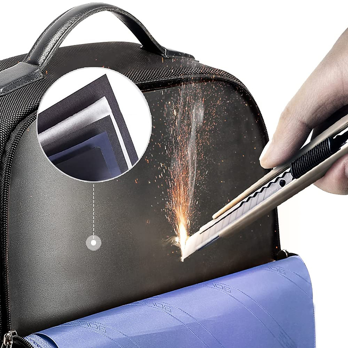 BOPAI Anti-Theft Business Backpack 15.6 Inch Laptop Water-Resistant with USB Port Charging Travel Backpack Anti-Glare Functional Rucksack Light-Weight Backpack for Men (15.6 inch, Black)