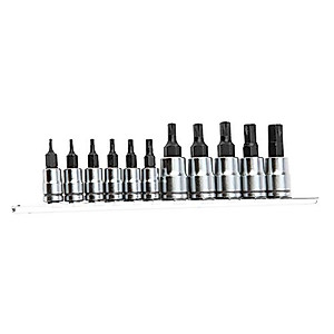 Performance Tool W38791 11 pc. X-Trax Metric Hex Bit Set - Precision Machined Bits for Reliable Grip and Enhanced Performance