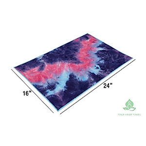 Nousion Yoga Hand Towel, Super Sweat Absorbent, Quick Dry, Premium Microfiber, Lightweight, Ideal for Pilate, Hot Yoga(24" x 16")