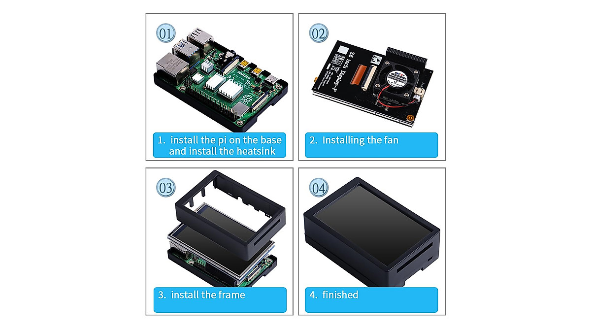 GeeekPi 3.5" Touch Screen & Case for Raspberry Pi 4
