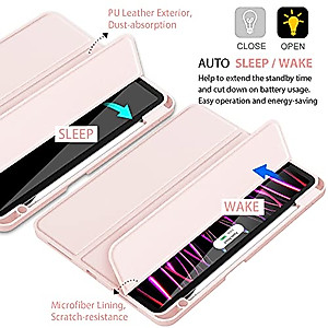 iPad Pro 11 Inch Case 2022 2021 2020 2018, Hoidokly Slim Stand Protective Folio Case Smart Cover with Pencil Holder Compatible with Apple iPad Pro 11" 4th 3rd 2nd 5st Generation