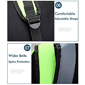 Travel Backpack Unisex Bookbag Adults Laptop Bag Daypack for Girls Boys (Blue)