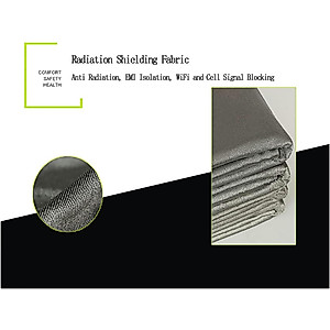 FYLFANYAN Faraday Fabric Elastic Pure Silver Fibre Conductive Material EMF Radiation Shielding Mesh for Cellular Signals, WiFi, Bluetooth, GPS Faraday Cage, RFID, EMF~/