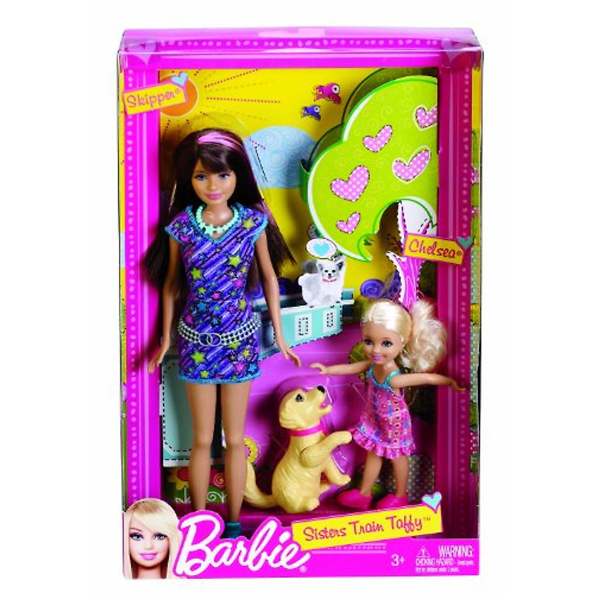 Barbie Sisters Train Taffy Skipper and Chelsea Doll 2-Pack