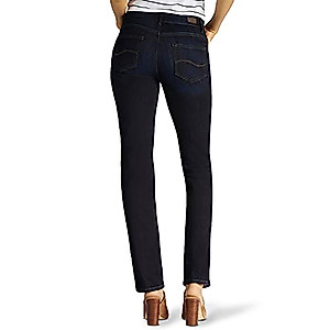 Lee Women's Ultra Lux Comfort with Flex Motion Straight Leg Jean Niagara 12 Long