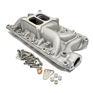 Assault Racing Products PC4001 for Small Block Ford Dual Plane Satin Aluminum Intake 1500-6500 RPM SBF 260 289 302
