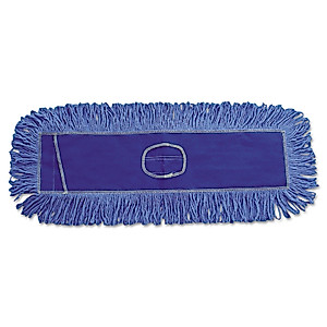 Boardwalk BWK1118 18 in. x 5 in. Cotton/Synthetic Looped-End Mop Head - Blue