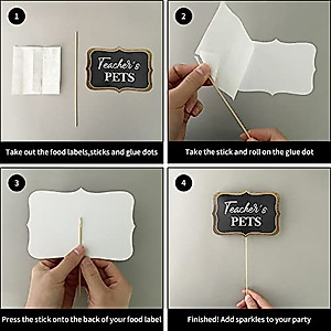 Graduation Candy Buffet Labels, Black Gold Grad Party Buffet Table Sign Set, Graduation Party Dessert Food Label Decorations