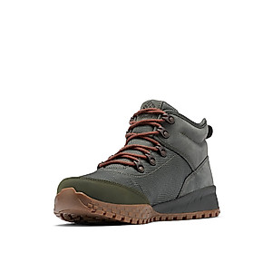 Columbia Men's Fairbanks Mid Hiking Shoe, Gravel/Dark Moss, 10.5